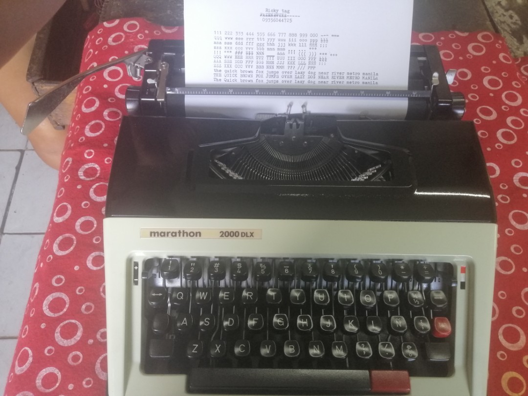 Marathon 200tr portable typewriter manual, Computers & Tech, Parts ...