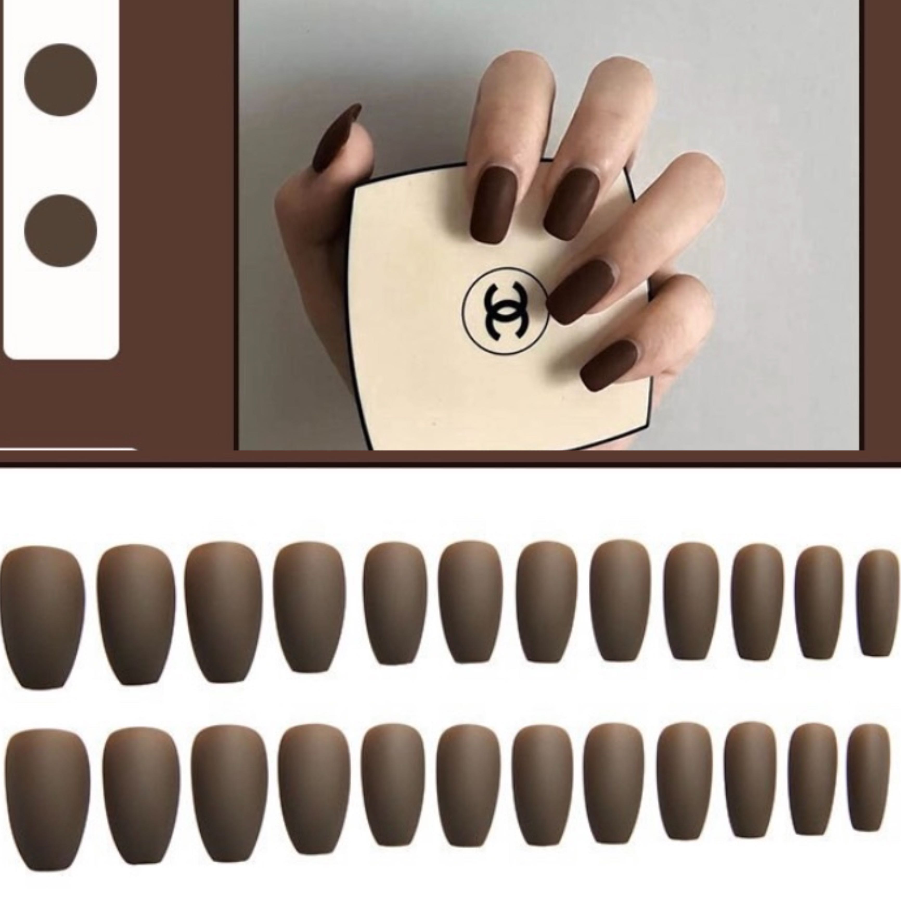Matte Faux Nails, Beauty & Personal Care, Hands & Nails on Carousell