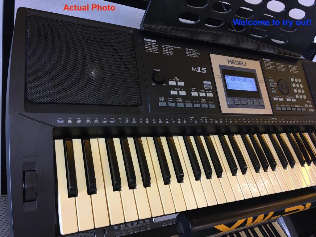 MEDELI Keyboard 61 keys (Showpiece set) M15, Hobbies & Toys, Music ...