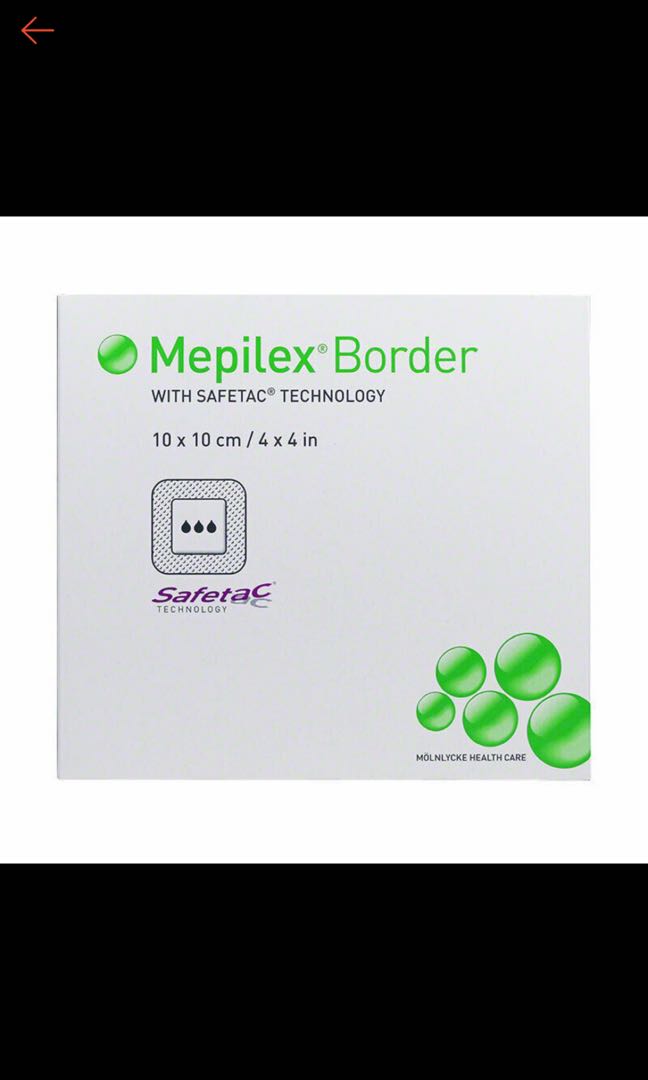 Mepilex Border Silicon Foam Dressing, Health & Nutrition, Assistive ...