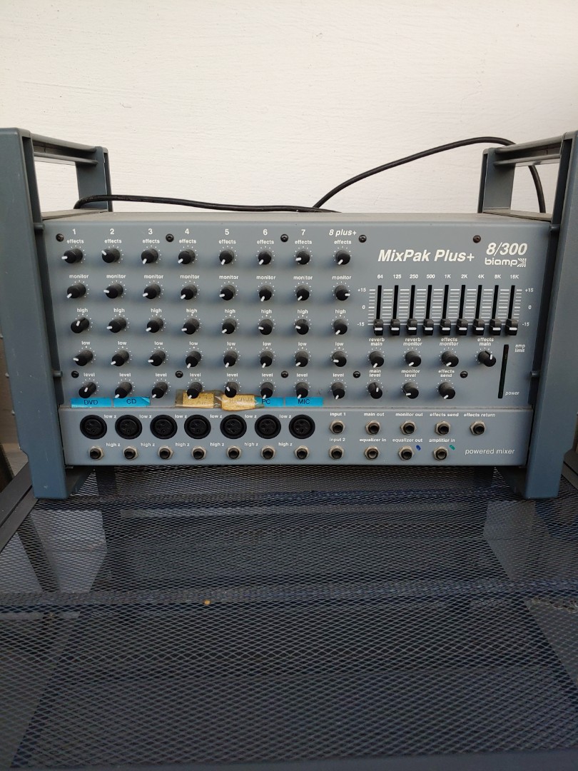 MixPak Plus 8/300 biamp powered mixer, Audio, Soundbars, Speakers ...