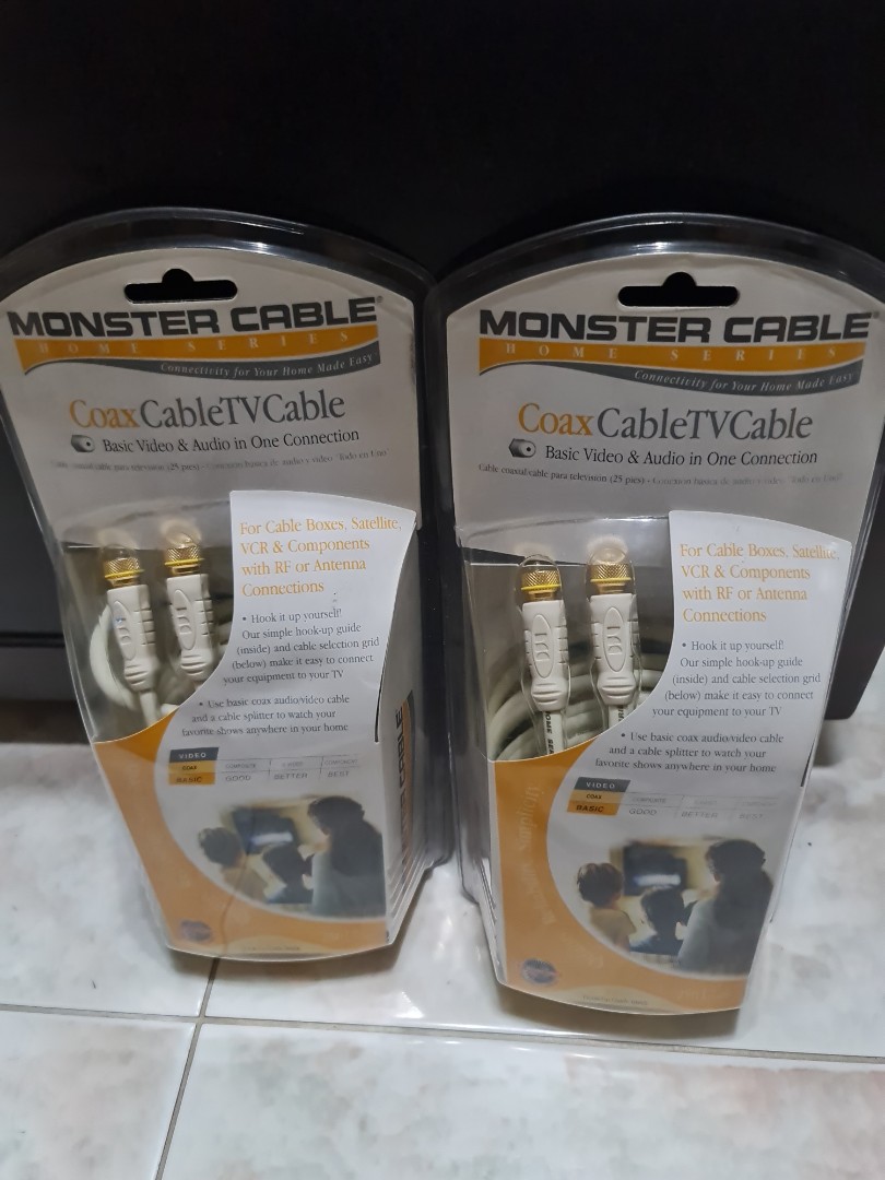 Monster Cable TV connector, Audio, Other Audio Equipment on Carousell