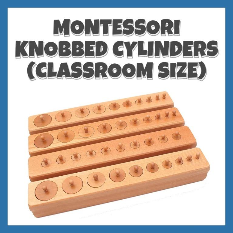 Montessori Knobbed Cylinder (Large, Classroom Size), Hobbies & Toys ...
