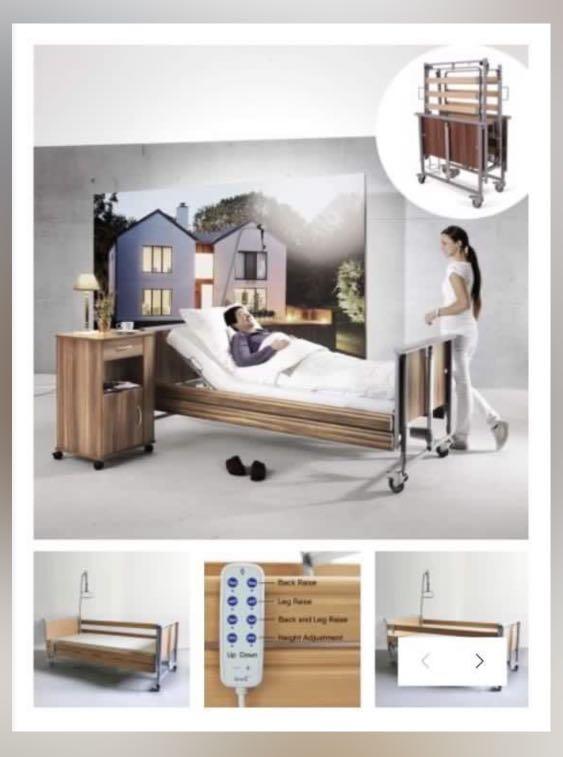 Motorised Hospital Bed - Domiflex Premium Nursing Bed, Continuous Side ...