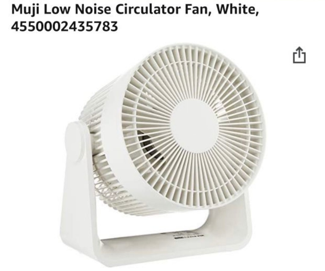 Muji circulator fan with box, Furniture & Home Living, Lighting & Fans ...
