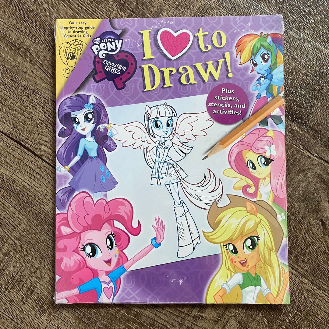 My Little Pony Equestria Girls activity book I Love To Draw with ...
