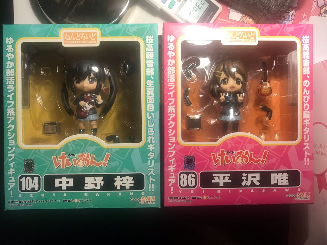 Nendoroid K-On Azusa Nakano & Yui Hirasawa, Hobbies & Toys ...