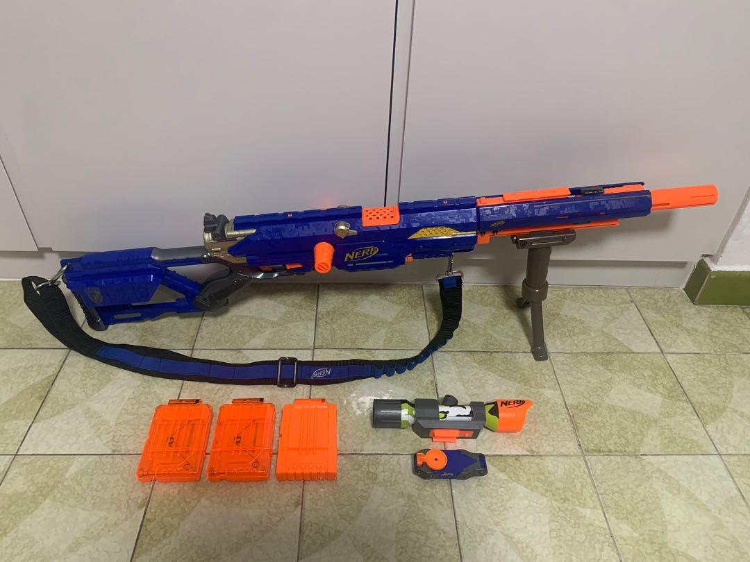 NERF LONGSTRIKE, Hobbies & Toys, Toys & Games on Carousell
