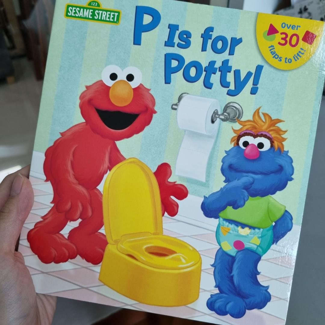 P IS FOR POTTY SESAME STREET TOILET TRAINING BOOK, Hobbies & Toys ...