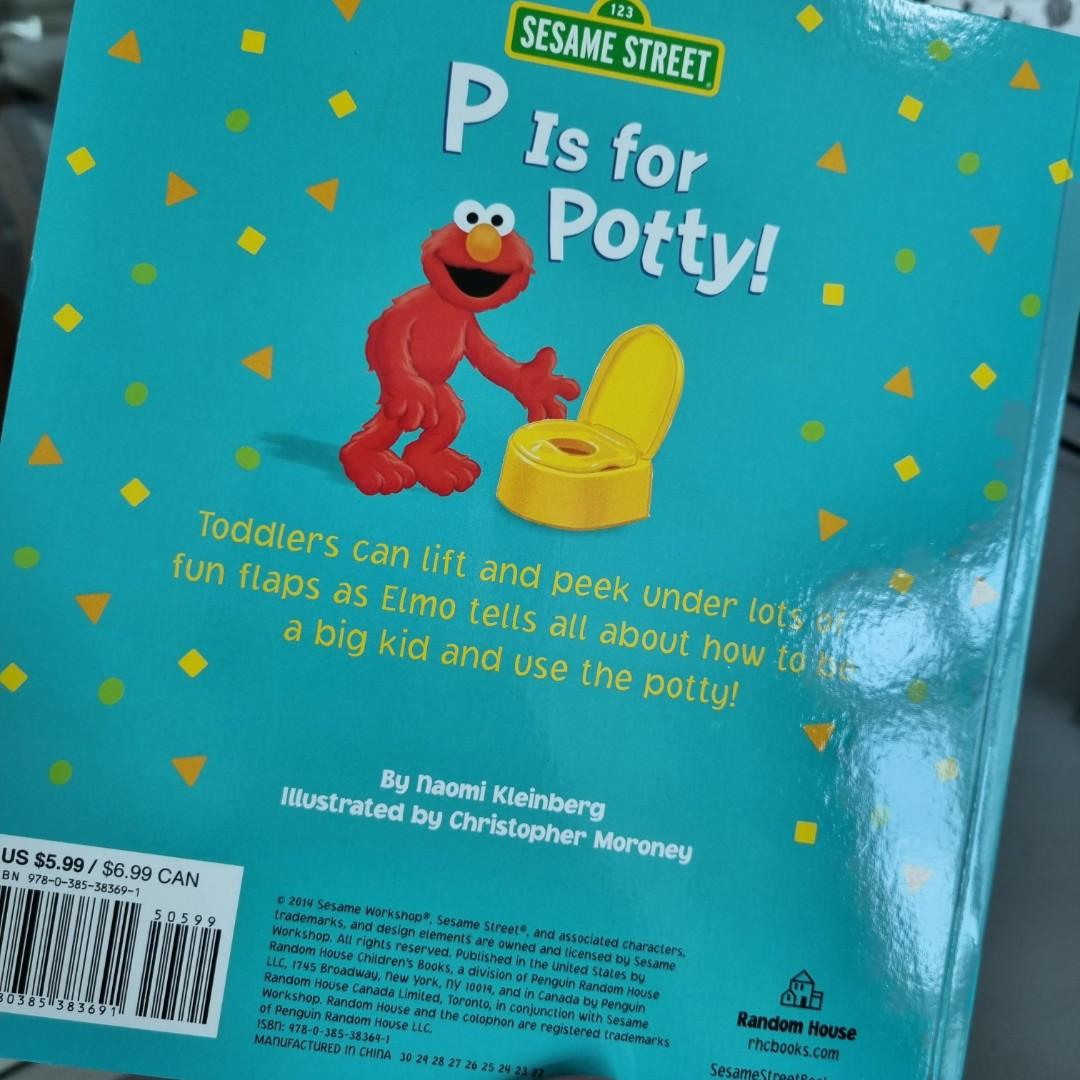 P IS FOR POTTY SESAME STREET TOILET TRAINING BOOK, Hobbies & Toys ...