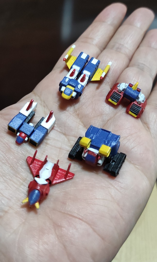 Painted Voltes V 3D Printed Miniature Volt Machines Set, Hobbies & Toys ...