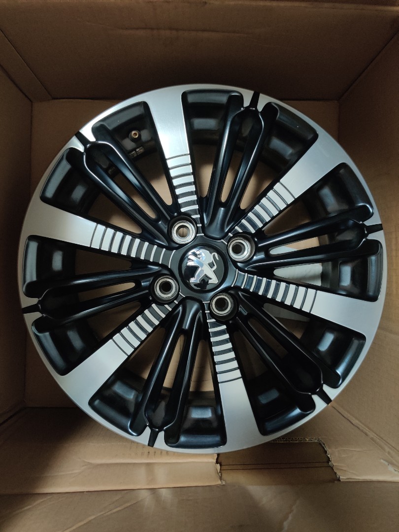 Peugeot 4x108 16" rims, Car Accessories, Tyres & Rims on Carousell