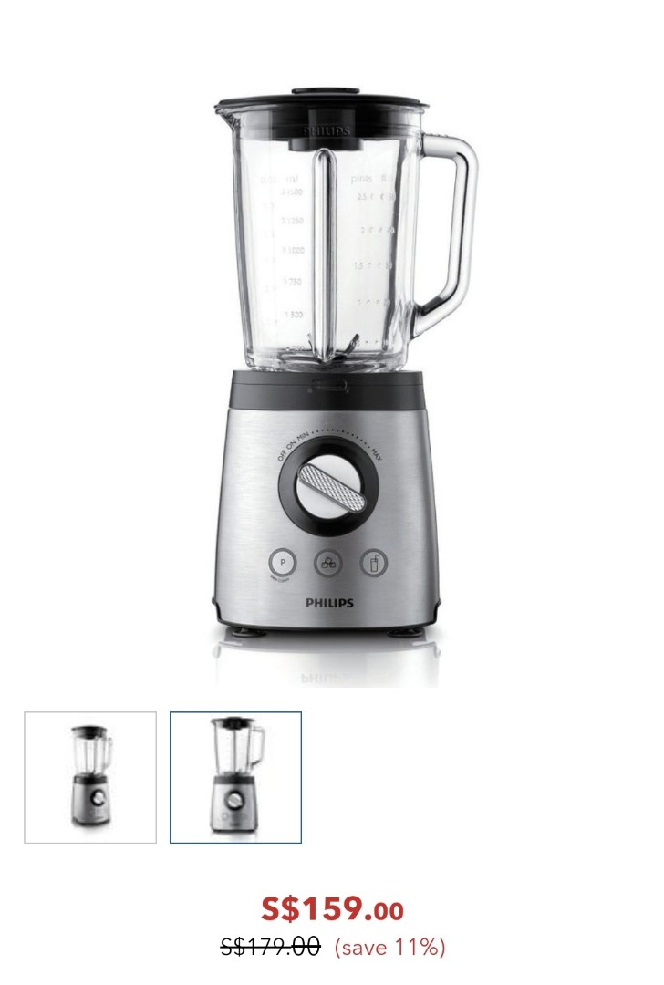 Philips 2L Blender HR2096, TV & Home Appliances, Kitchen Appliances ...