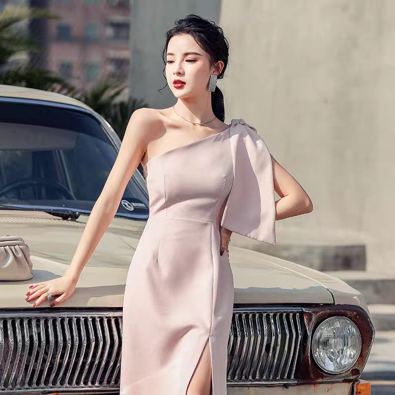 PO FREEPOS Toga Dinner Midi Dress, Women's Fashion, Muslimah Fashion ...