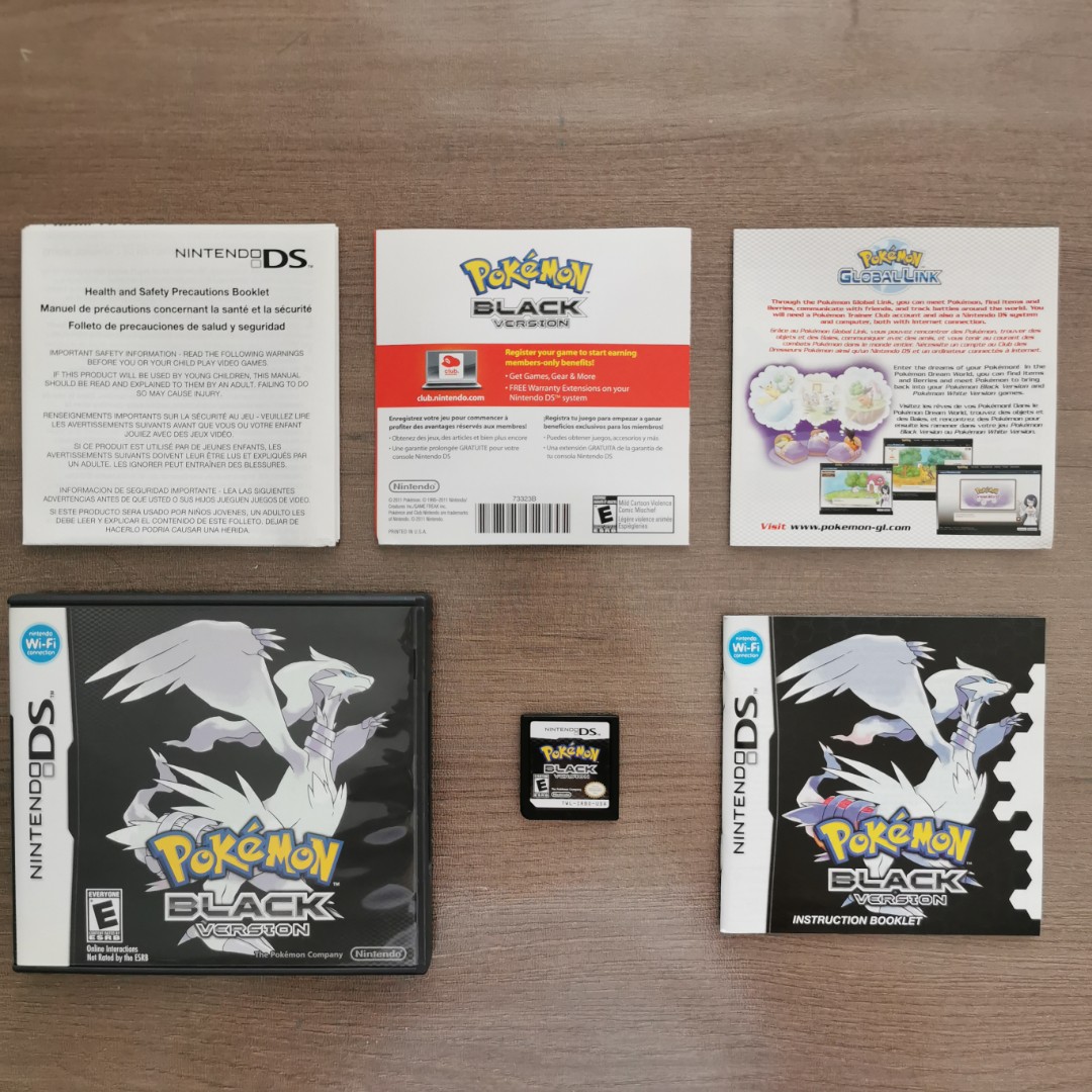 Pokemon Black Version Nintendo DS Game Cartidge Complete, Video Gaming ...