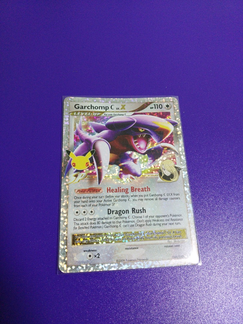 Pokemon TCG Garchomp C Lv.X Ultra Rare - Celebrations Classic ...