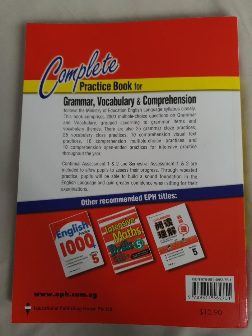 Primary 5 English Complete Practice for Grammar, Vocabulary and ...