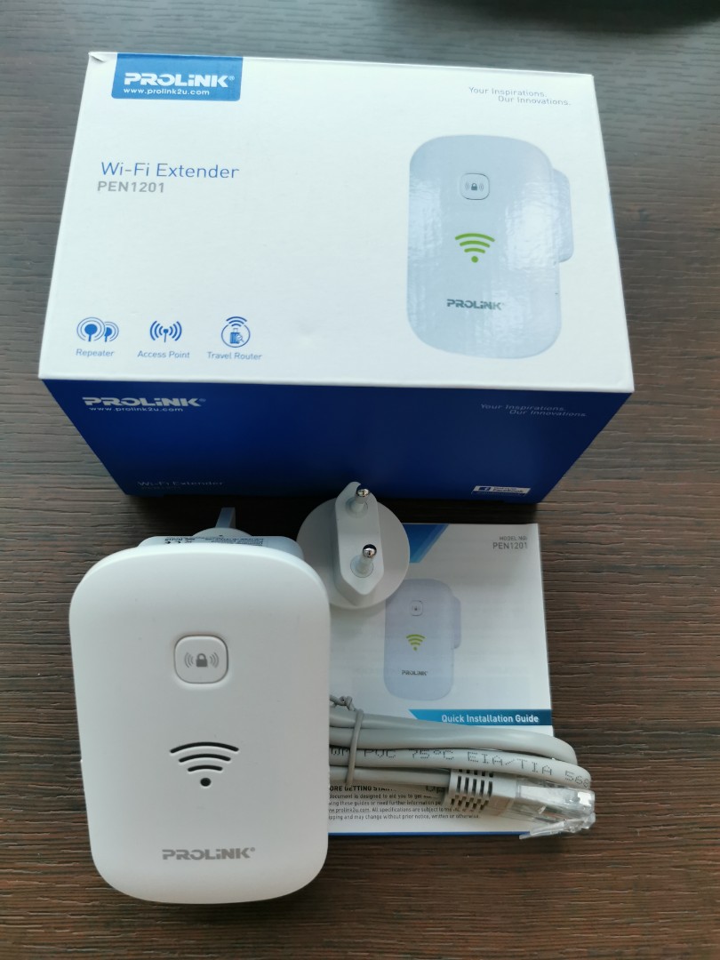 Prolink 3-in-1 Wifi extender, Computers & Tech, Parts & Accessories ...