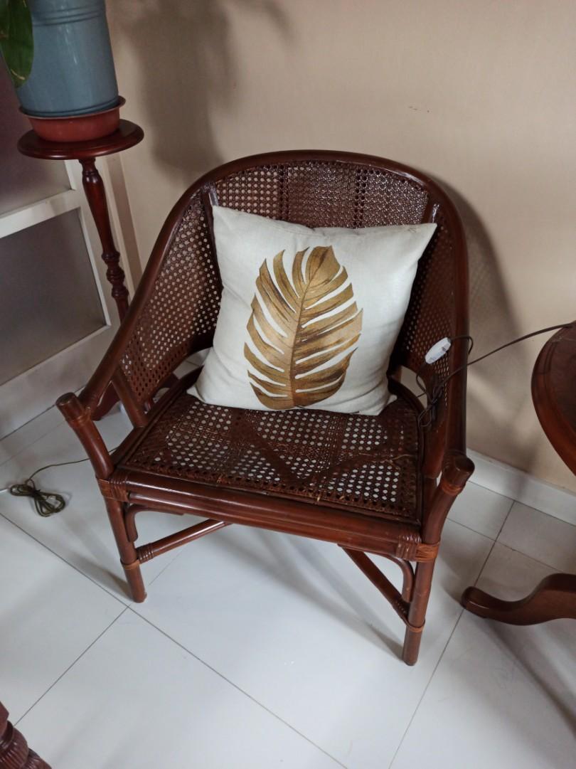 Rattan chairs with solihiya, Furniture & Home Living, Furniture, Chairs ...
