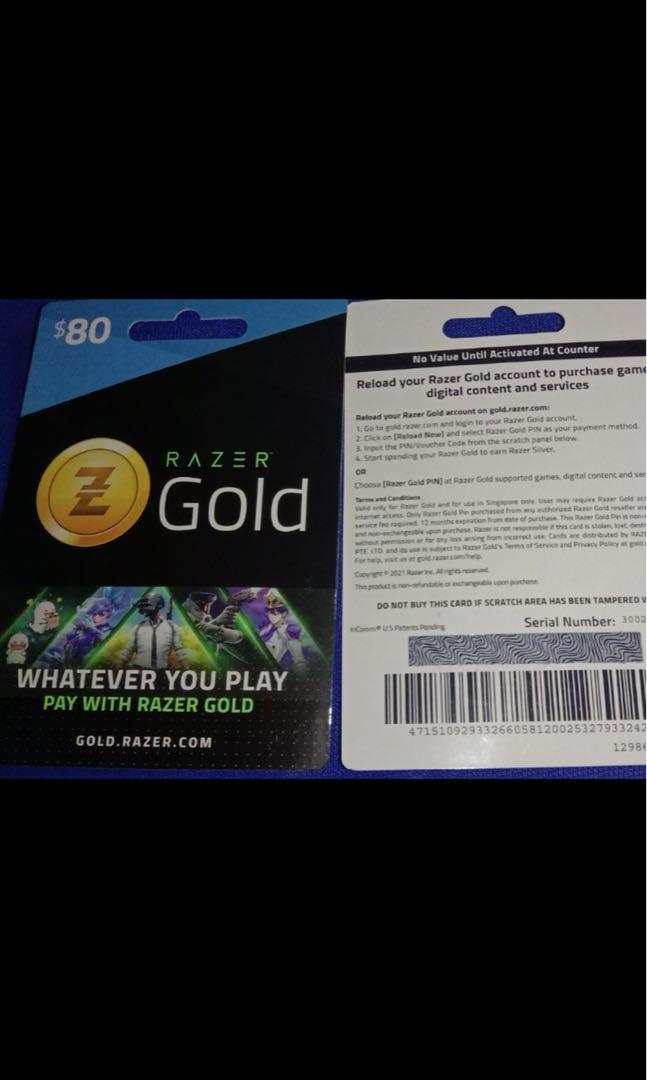 Razer gold card, Video Gaming, Gaming Accessories, Game Gift Cards ...