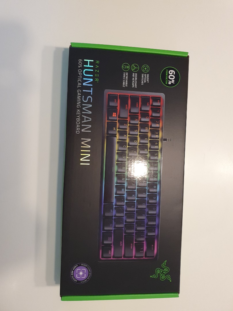 razer huntsman mini purple switches, Computers & Tech, Parts ...