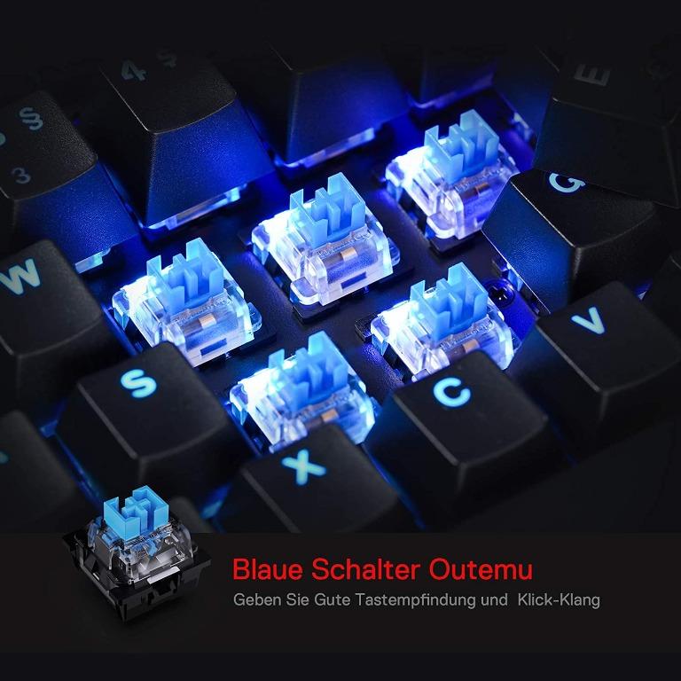Redragon K582-DE Surara Mechanical Gaming Keyboard, 105 Keyboards ...