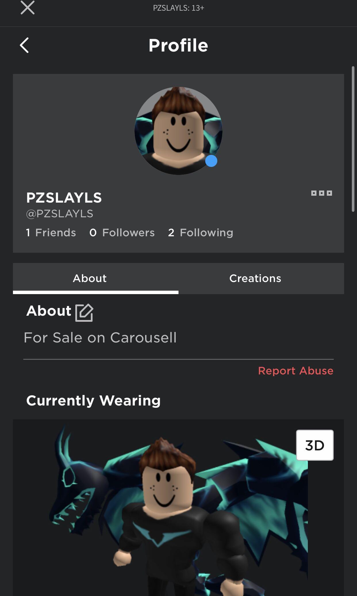 Roblox account, Video Gaming, Video Games, Others on Carousell