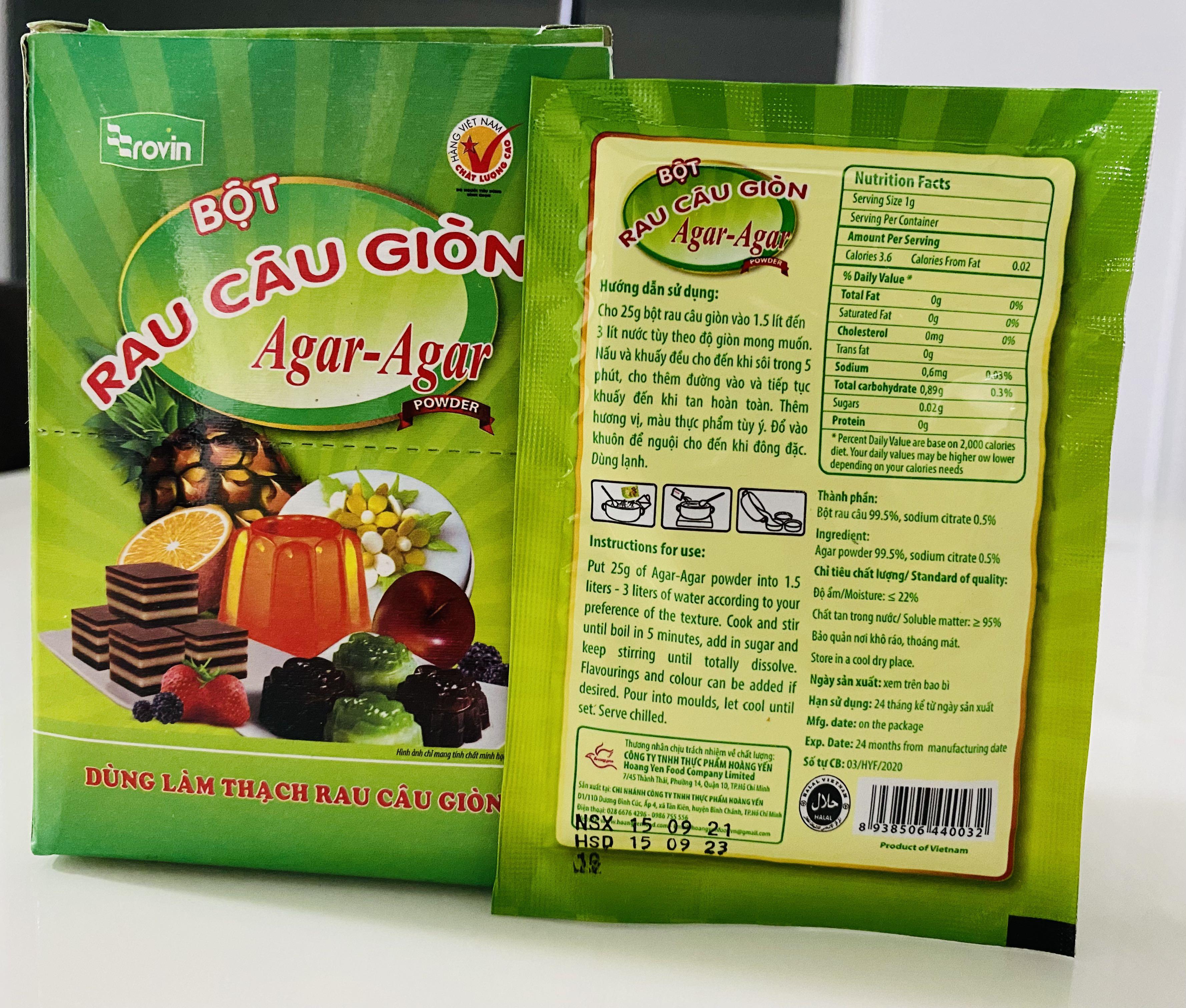 Rovin Agar Agar Powder, Food & Drinks, Homemade Bakes on Carousell