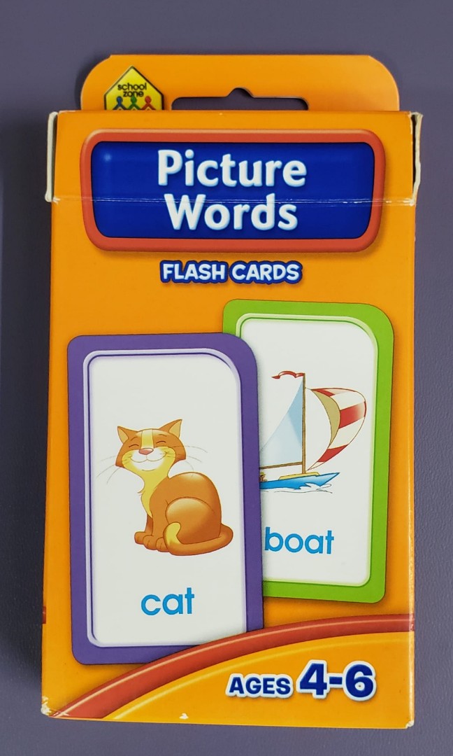 School Zone - Picture Word Cards, 興趣及遊戲, 玩具 & 遊戲類 - Carousell