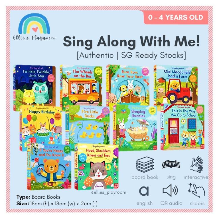 [SG Stock] Sing Along with Me Interactive Board Books, Nursery Rhymes ...