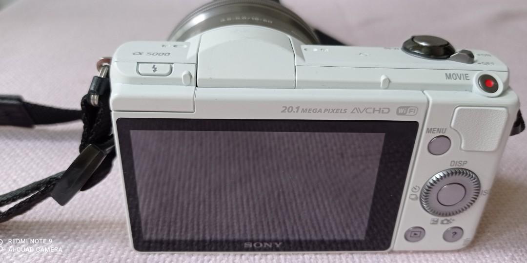 Sony A5000(white), Photography, Cameras on Carousell