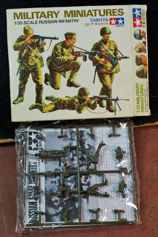 絕版-Tamiya-田宮-35022-1/35-WW2-Russian Infantry (4 figures)-made in Japan ...