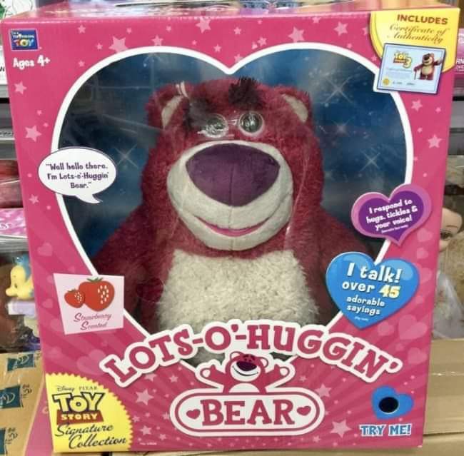 TOY STORY 3 STRAWBERRY TALKING LOTS-O HUGGIN BEAR SIGNATURE COLLECTION ...