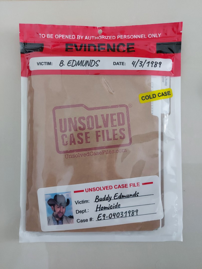 Unsolved Case File: Cold Case Murder Mystery Game - Buddy Edmunds ...