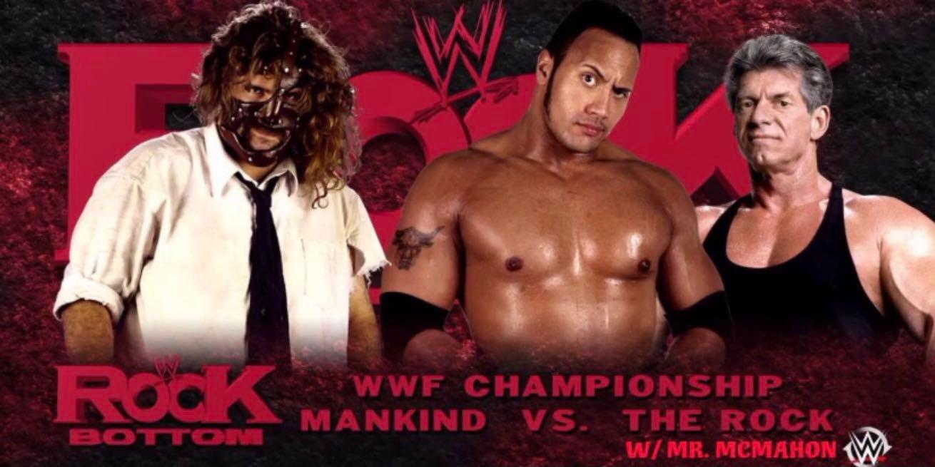 Vintage 90’s WWF Rock Bottom wrestling shirt *RARE*, Men's Fashion ...