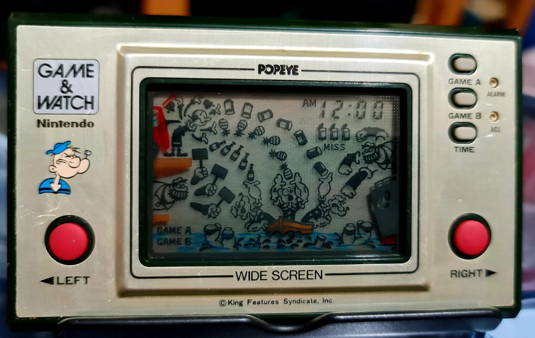 Vintage Nintendo Game & Watch widescreen - Popeye - 1981, Hobbies ...