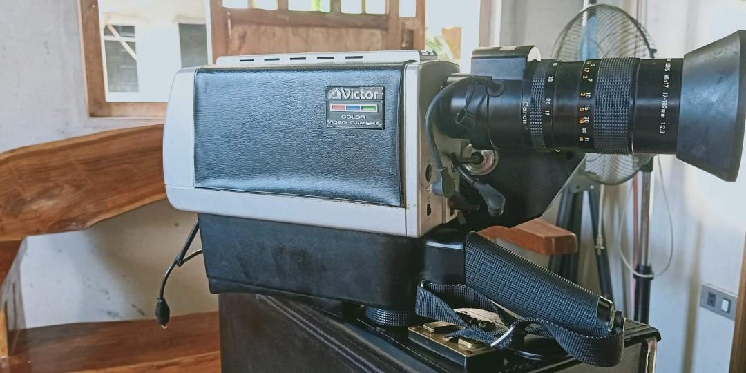 Vintage Victor color video camera, Photography, Video Cameras on Carousell