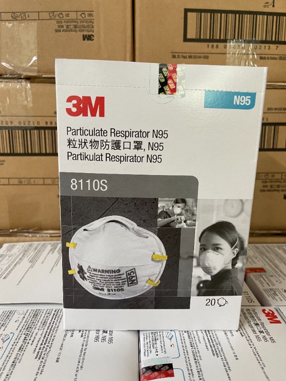 3M 8110S N95, Health & Nutrition, Face Masks & Face Shields on Carousell