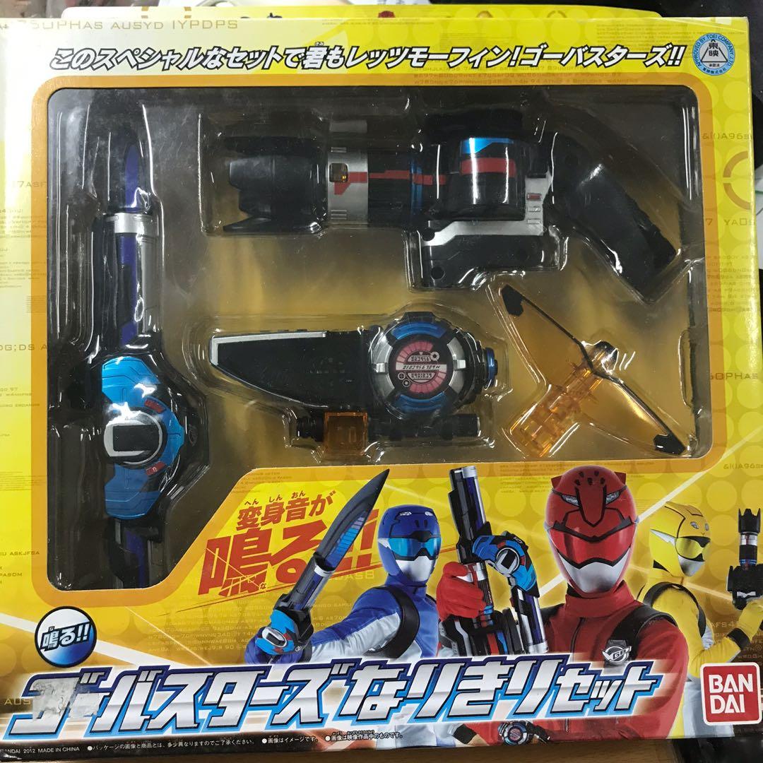 特價清貨 Bandai 特命戰隊 Go Buster 變身 武器 槍 set, 興趣及遊戲, 玩具 & 遊戲類 - Carousell