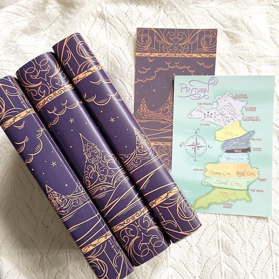 ACOTAR Dust Jackets by Mermaid Crate - A Court of Thorns and Roses ...