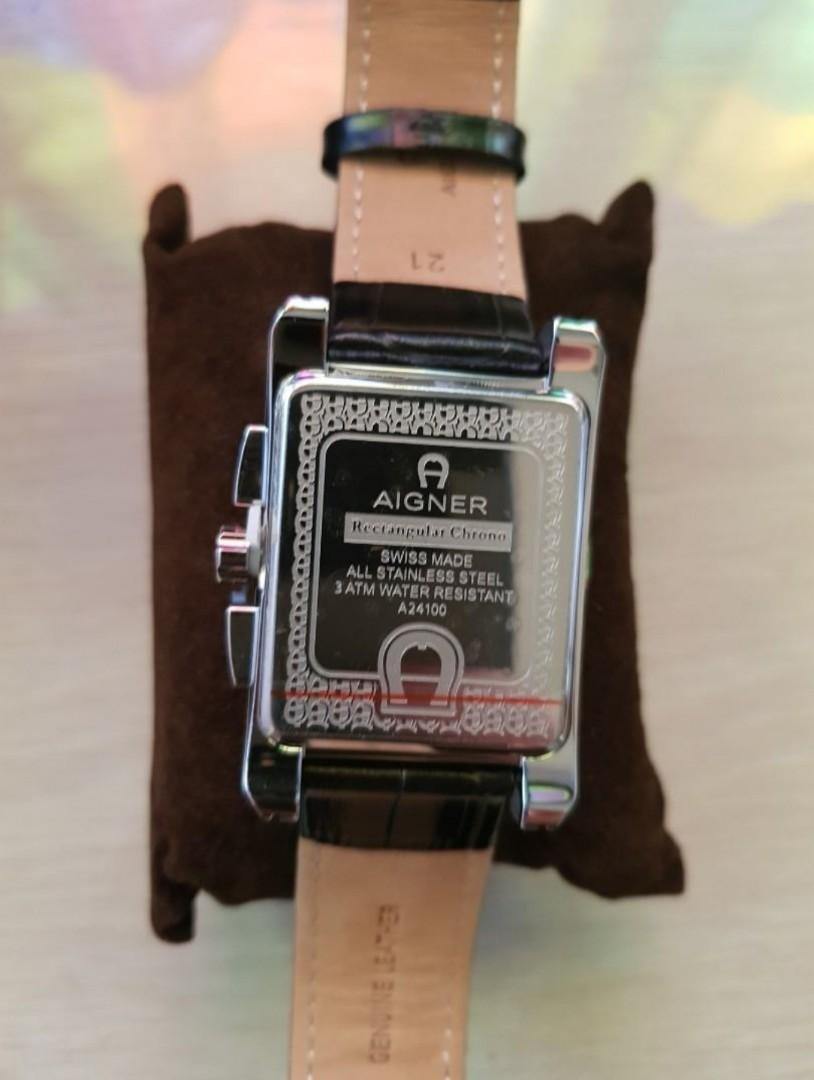 AIGNER “RECTANGULAR CHRONO” GENTS’ WATCH, Men's Fashion, Watches ...
