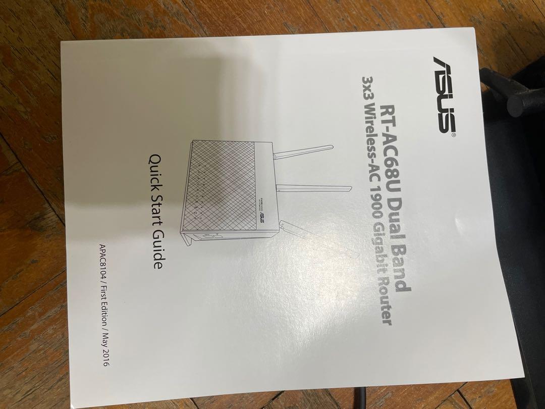 Asus RT-AC68U wireless router, Computers & Tech, Parts & Accessories ...