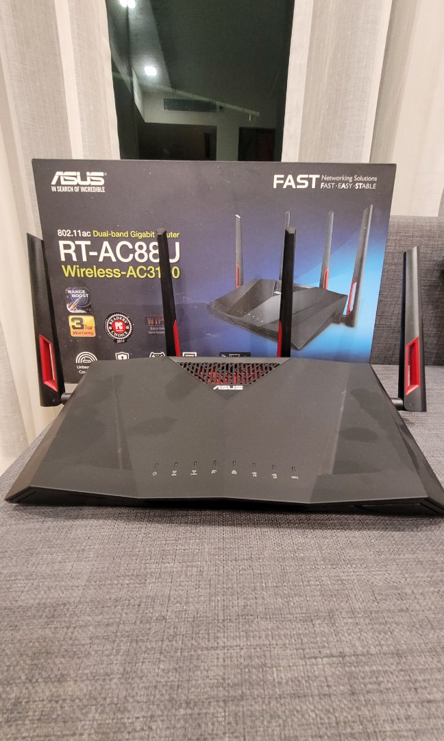 Asus RT-AC88U router, Computers & Tech, Parts & Accessories, Networking ...