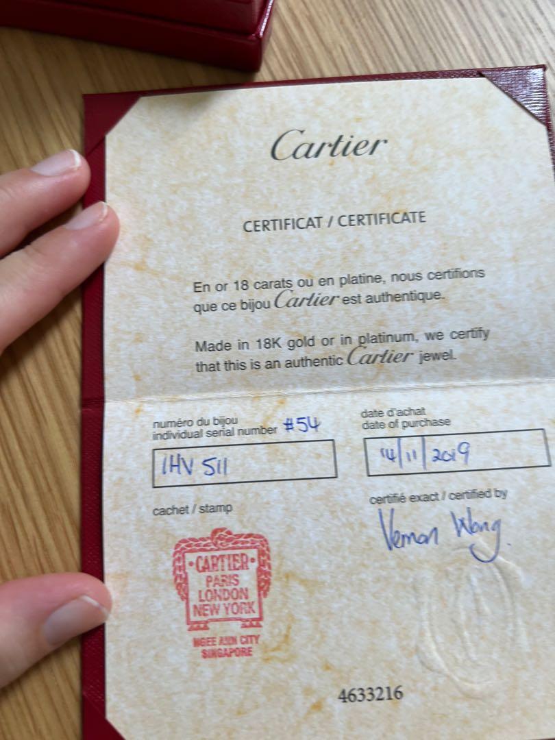 Cartier authentic ring clear, Luxury, Watches on Carousell