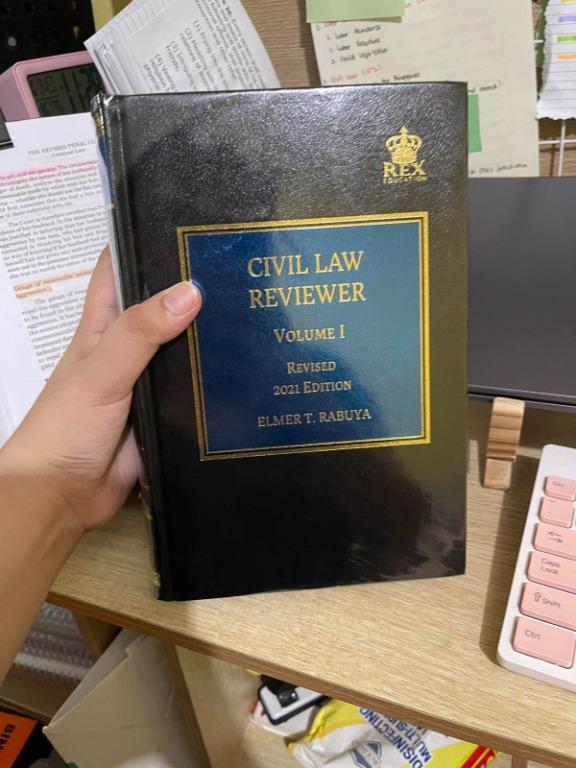 CIVIL LAW REVIEWER RABUYA, Hobbies & Toys, Books & Magazines, Textbooks ...