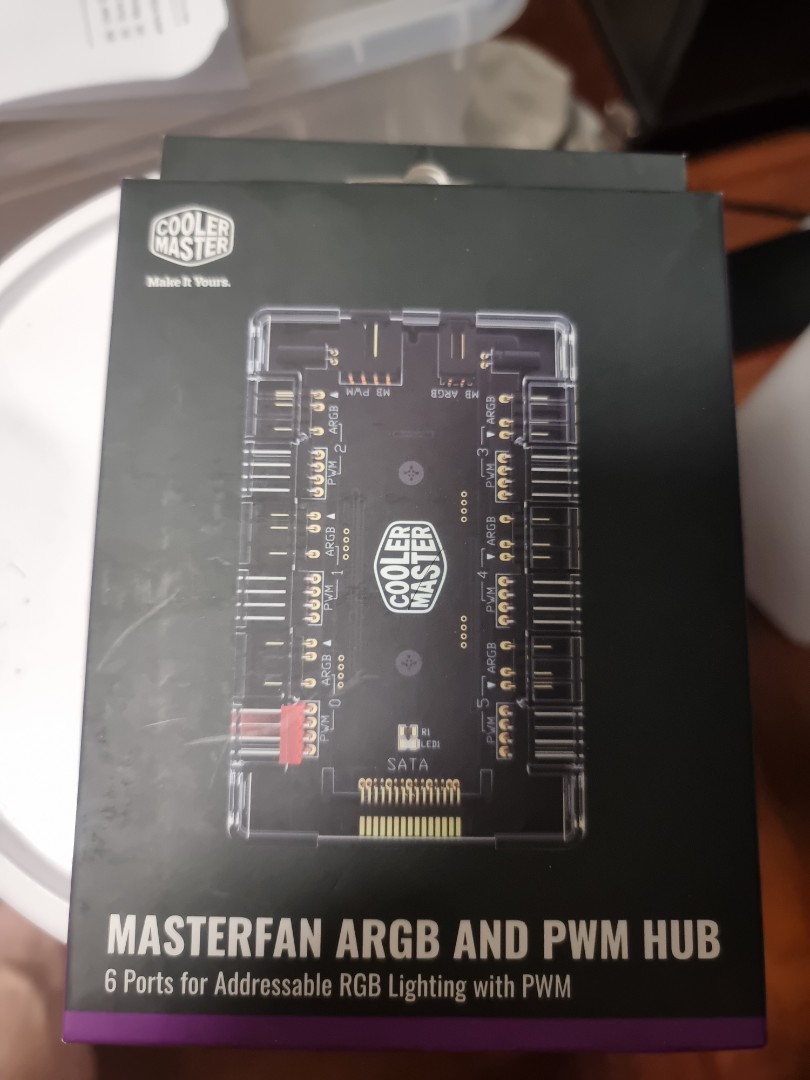 Cooler master masterfan argb & pwm hub, Computers & Tech, Parts ...