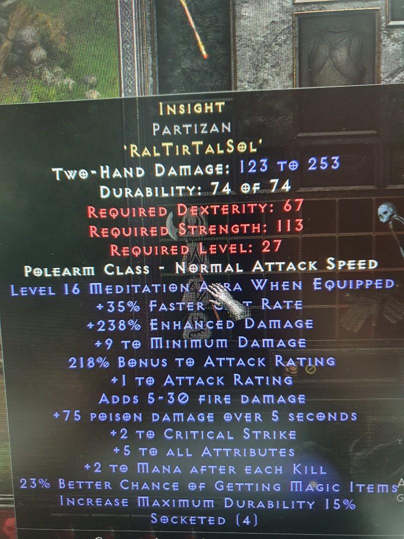 D2R - Insight!, Video Gaming, Gaming Accessories, In-Game Products on ...