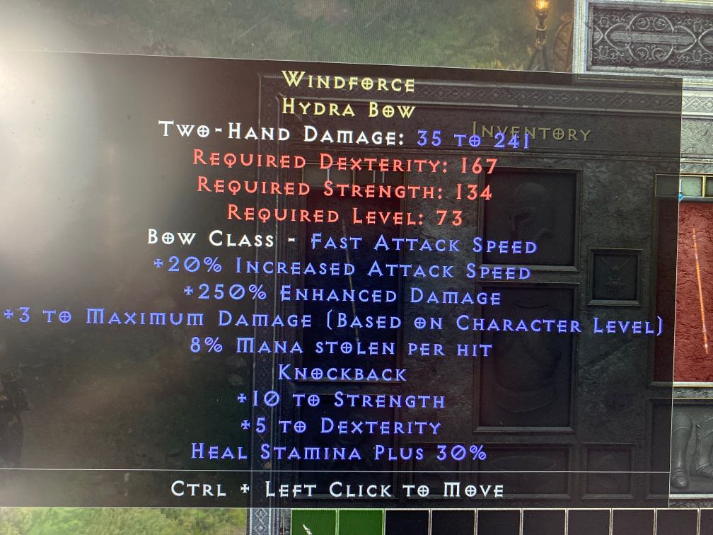 Diablo 2 Resurrected: Windforce Hydra Bow, Video Gaming, Video Games ...