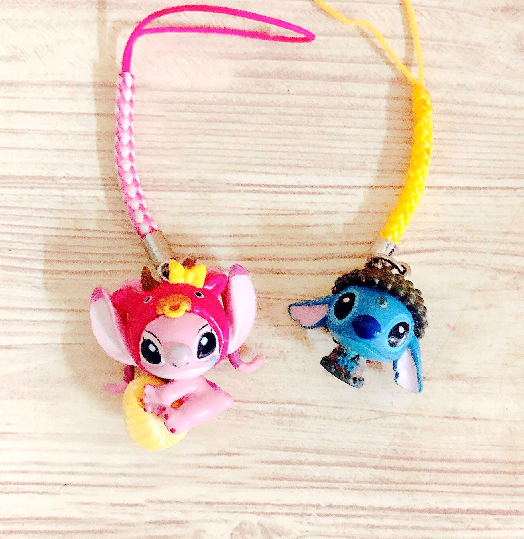 Disney Stitch & Angel Keyring, Hobbies & Toys, Collectibles ...