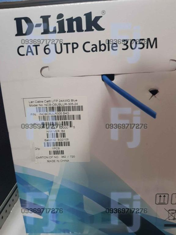 D-Link Cat6 Pure Copper UTP Cable 305m, Computers & Tech, Parts & Accessories, Networking on ...